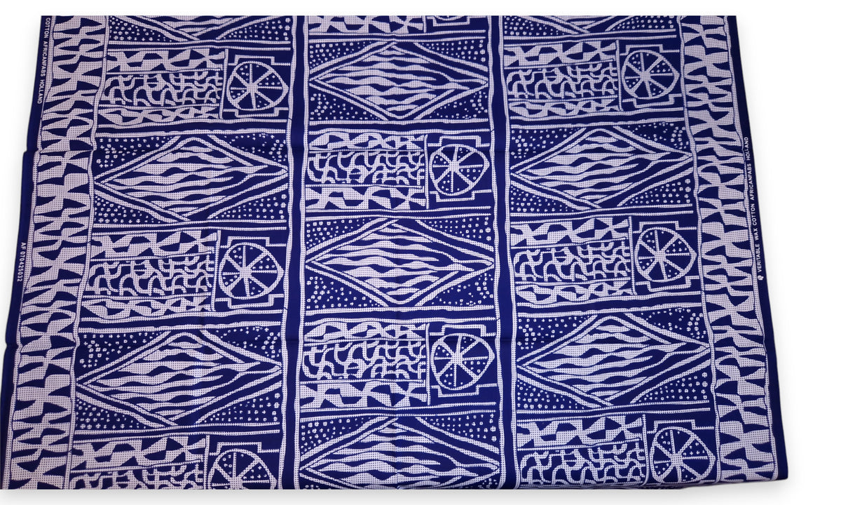 African print fabric - Blue Ndop Cameroon - 100% cotton – AfricanFabs