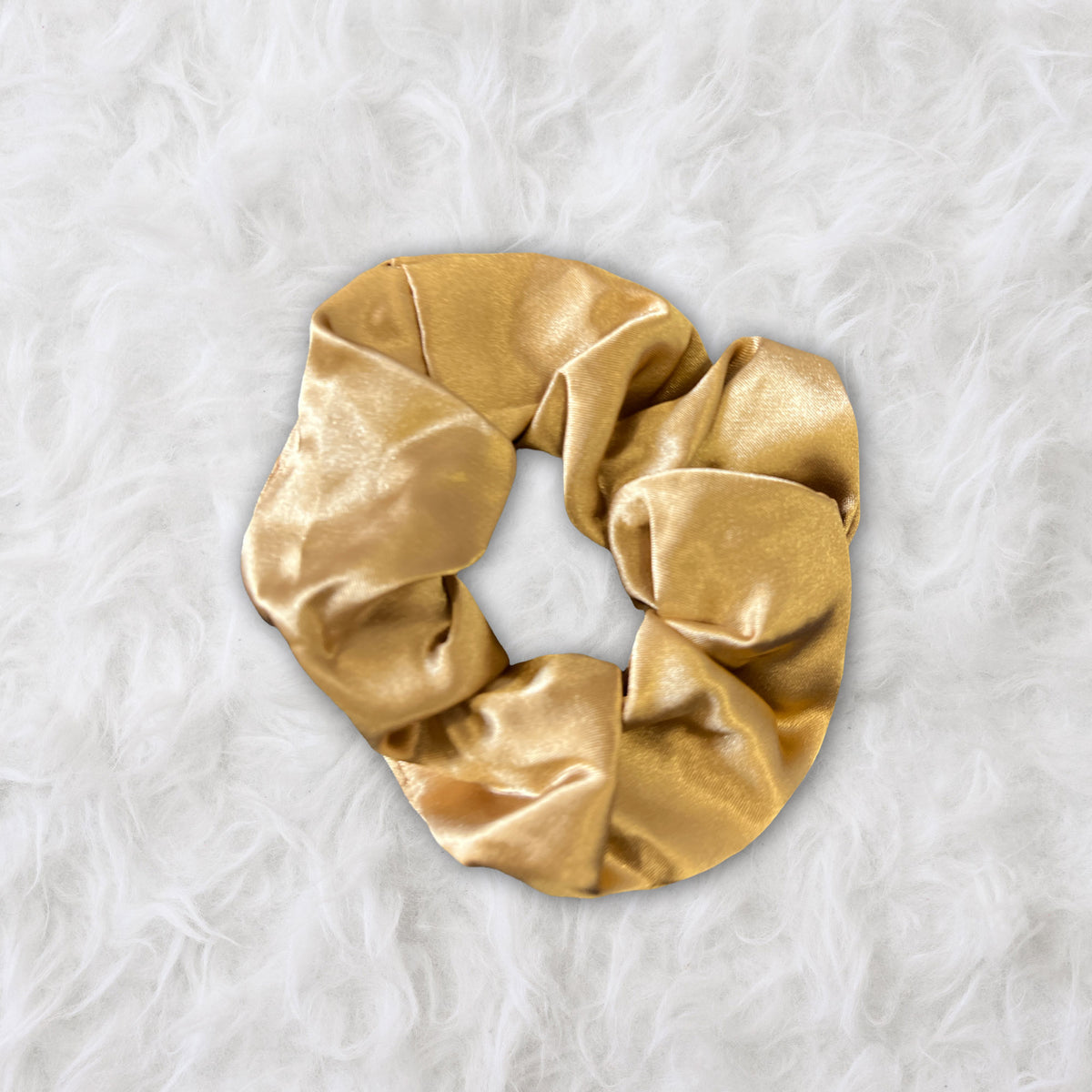 Khaki Satin Hair bonnet + Satin Scrunchie ( Adjustable & Reversable Sa ...