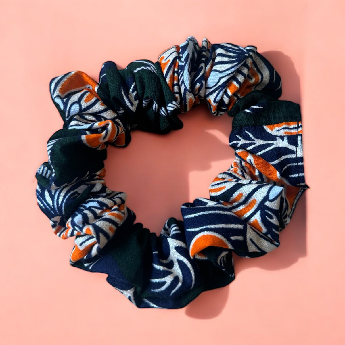 African print Scrunchie - Hair Accessories - Dark green – AfricanFabs