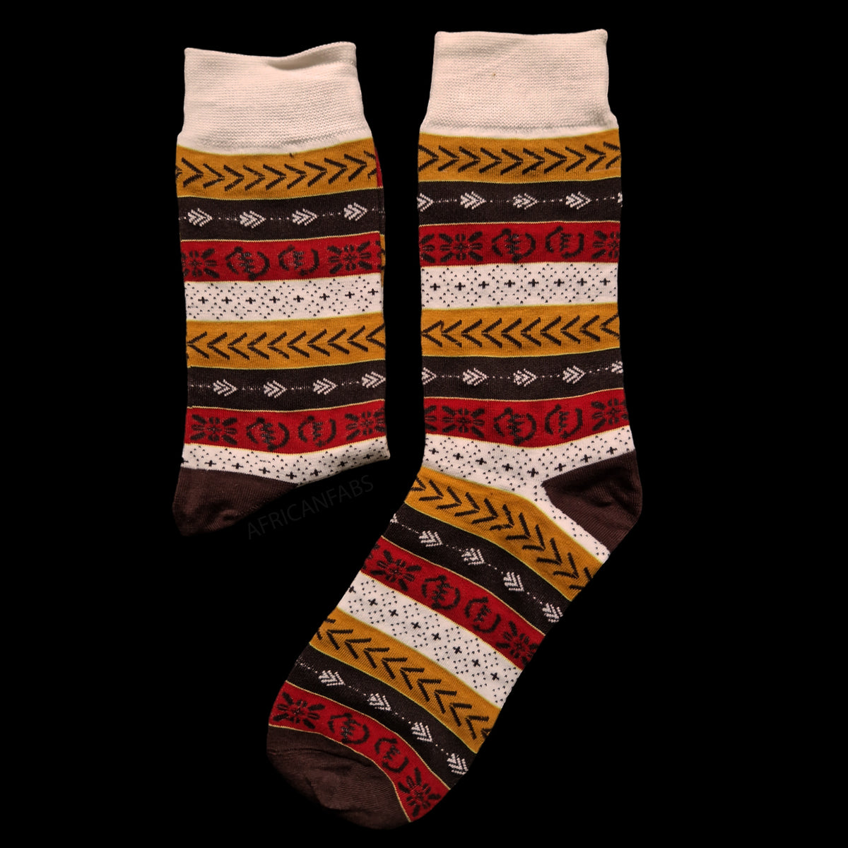 African socks / Afro socks set BAMABARA in pouch - Set of 4 pairs ...