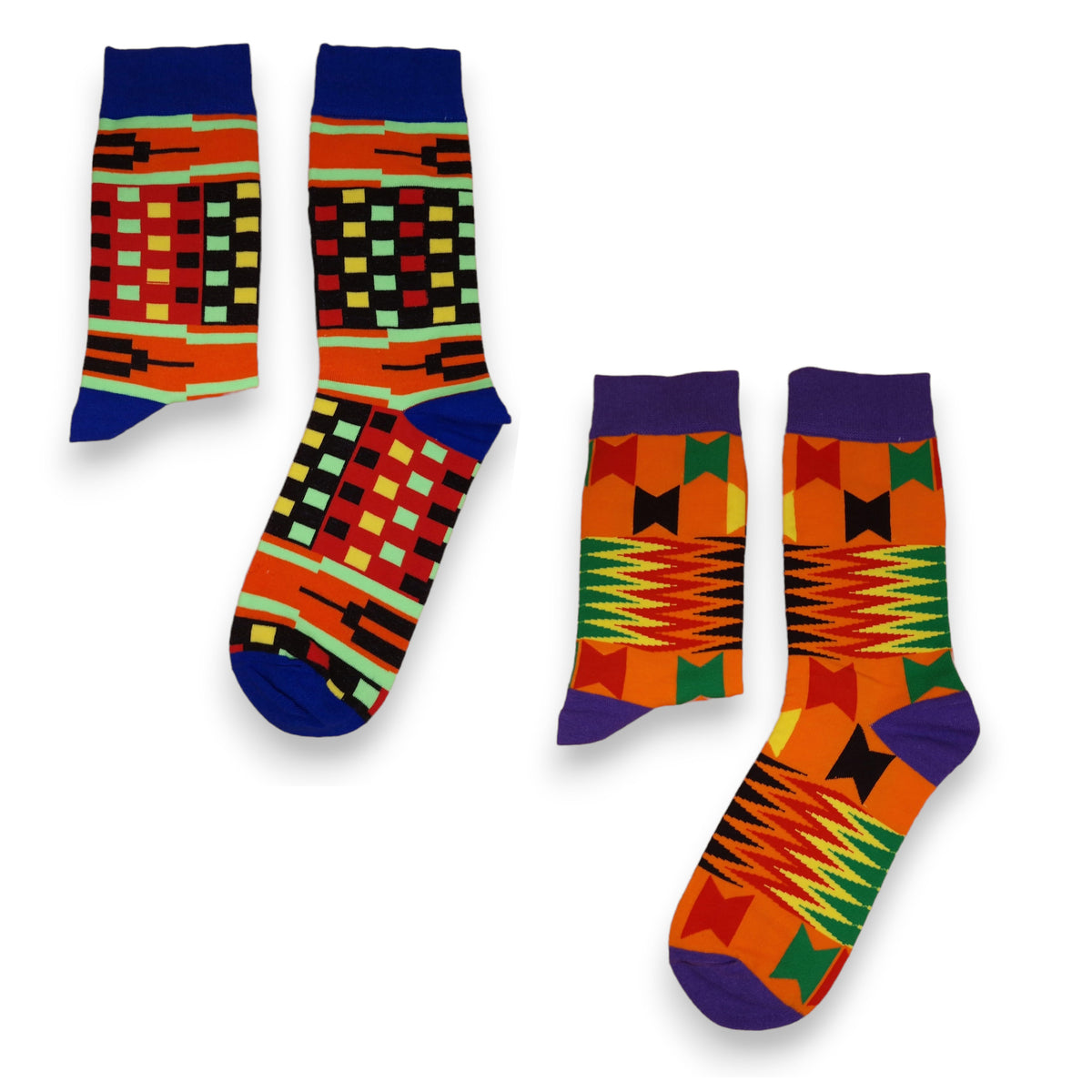 African socks / Afro socks / Set of 2 pairs - SALE – AfricanFabs